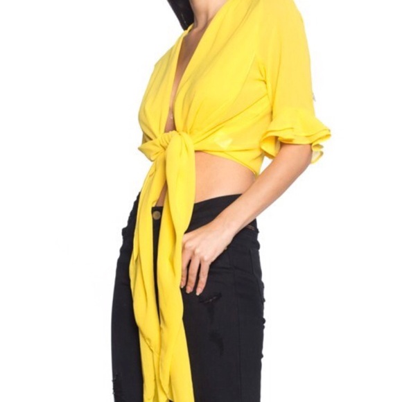 Tops | Yellow Spring Top | Poshmark